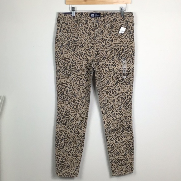 GAP | Jeans | Bnwt Gap Leopard Cheetah Print Universal Denim Legging ...